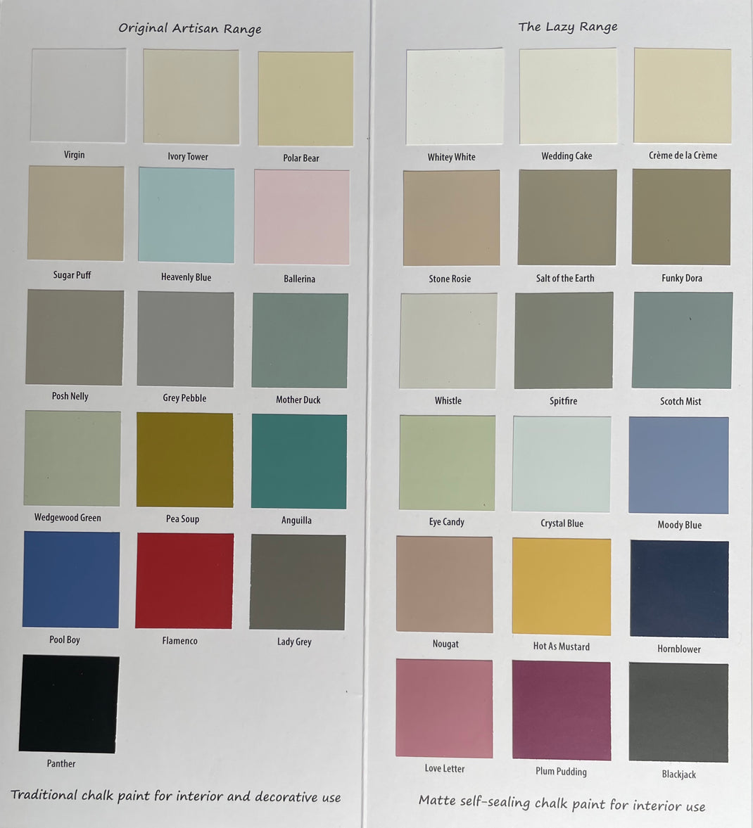 Frenchic Colour Charts & Peel & Stick Samples – No 96 Home and Gifts