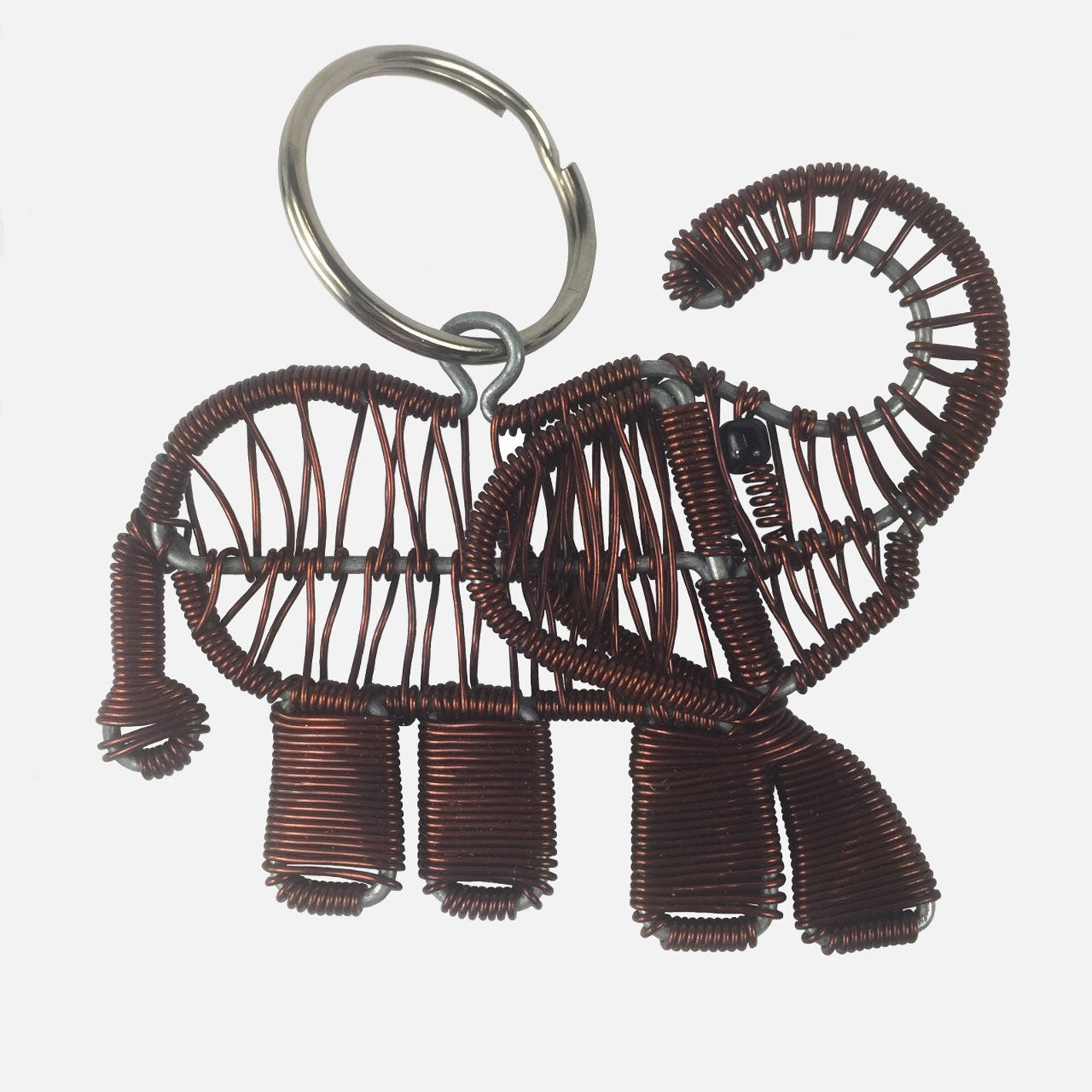 Recycled Elephant Copper Keyring – No 96 Home and Gifts