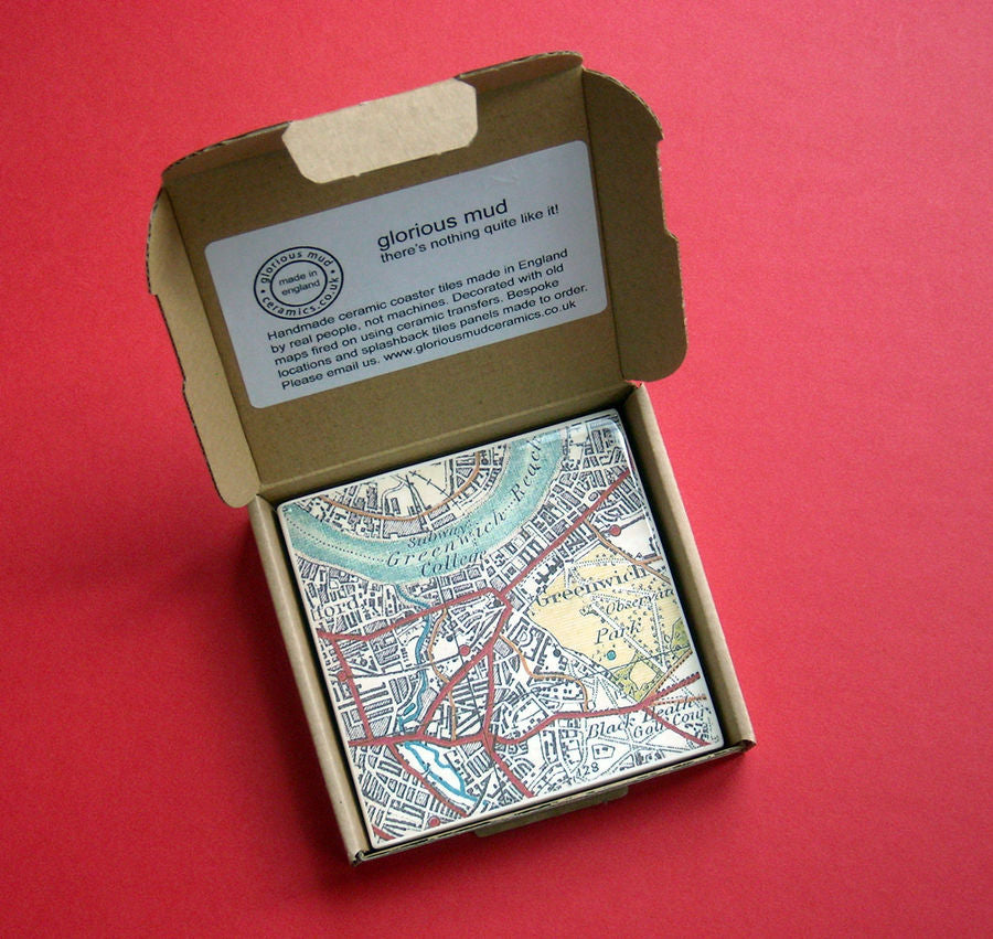 Vintage Map Tea Towel – No 96 Home and Gifts