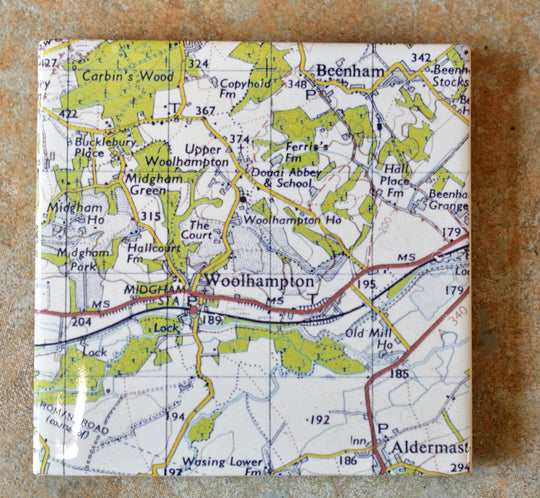 Vintage Map Tea Towel – No 96 Home and Gifts